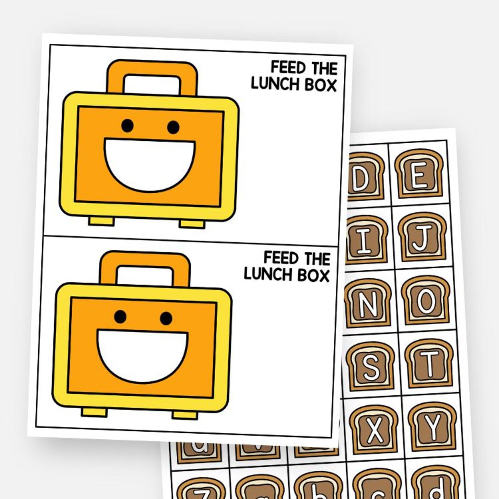 Feed the Lunch Box, Preschool Sensory Bin Cards, Printable Pet Feeding ...