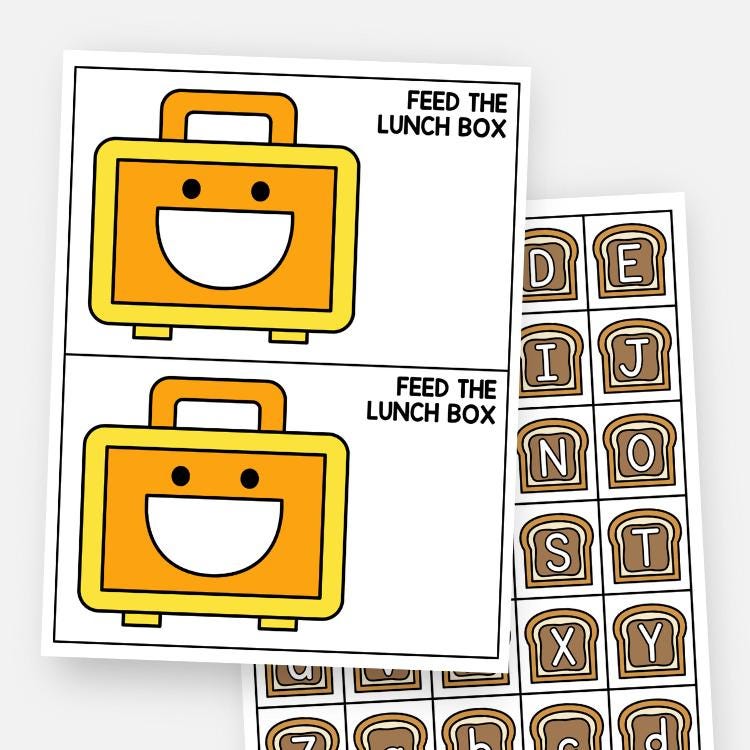 Feed the Lunch Box, Preschool Sensory Bin Cards, Printable Pet Feeding ...