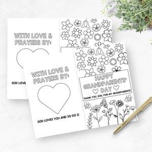Christian Grandparents Day Printable, Grandparents Faith Craft, DIY ...