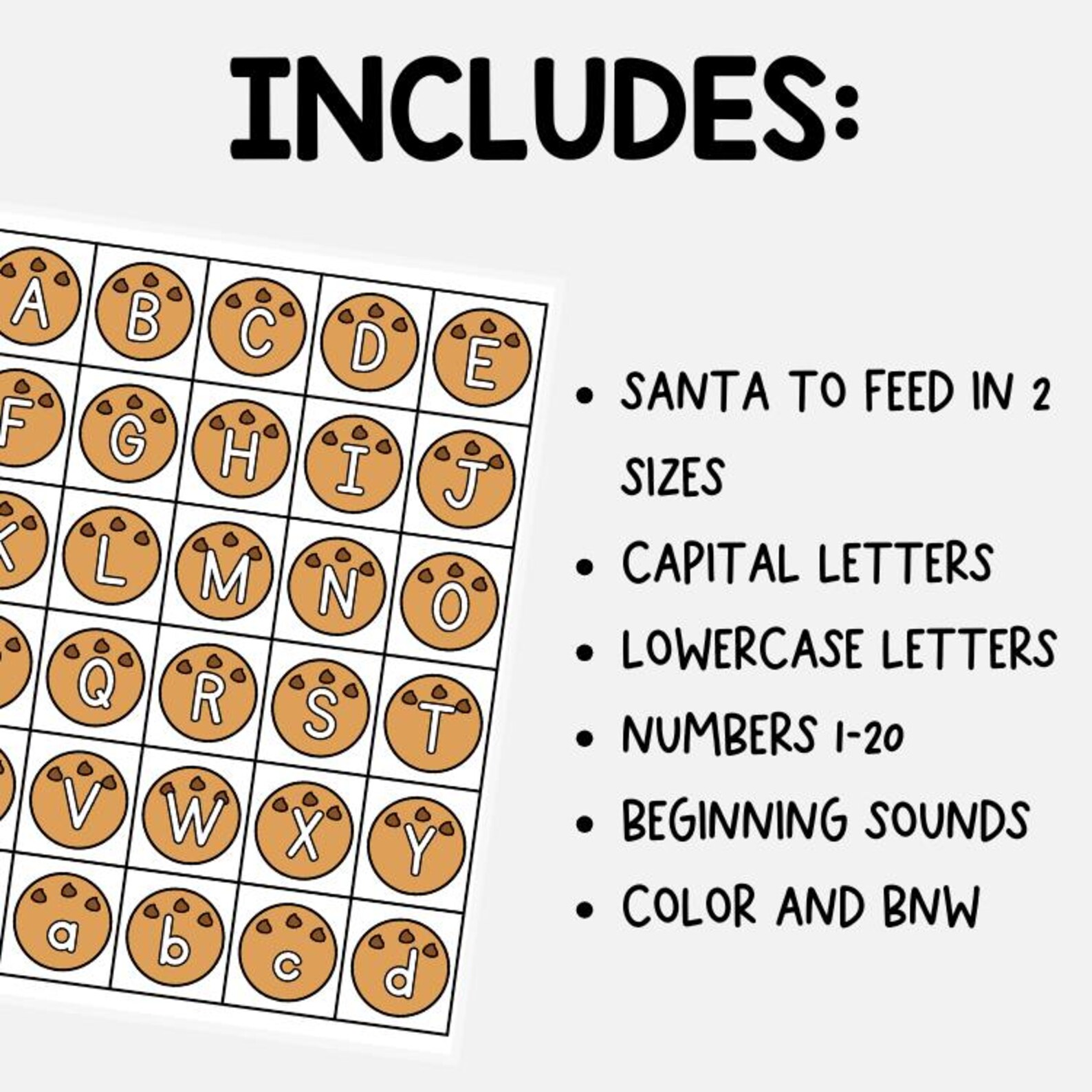 Feed Santa Claus, Christmas Sensory Bin Cards, Winter Preschool Sensory ...