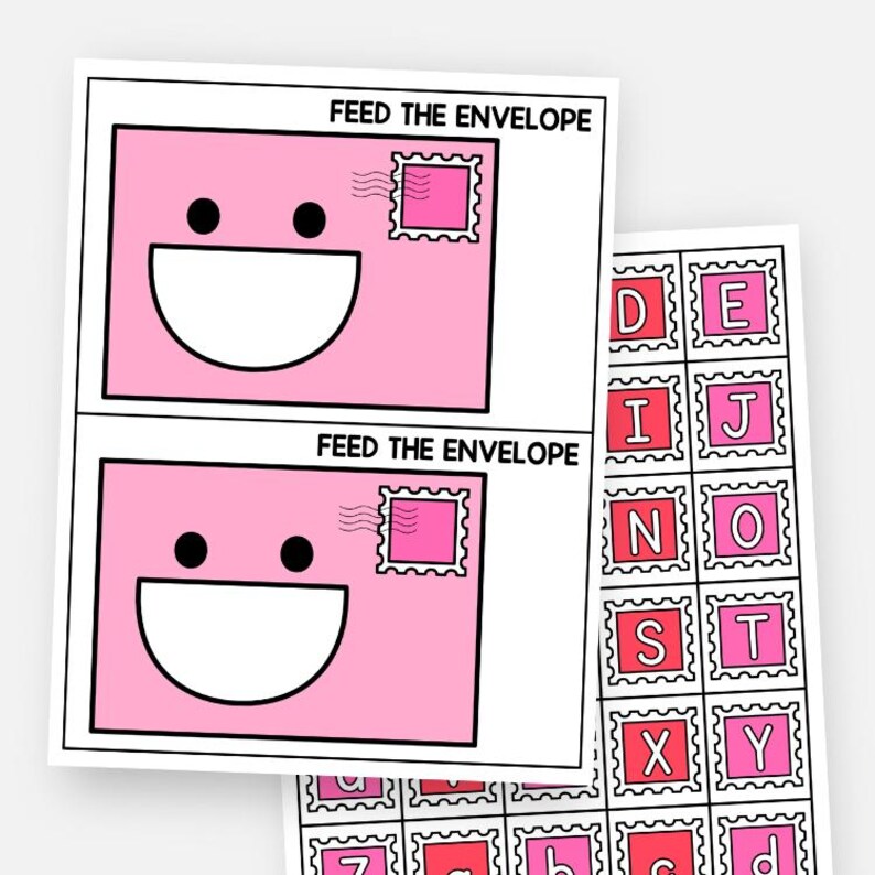 Feed the Envelope, Valentines Sensory Bin Cards, Preschool Sensory Play ...