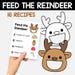Feed the Reindeer, 16 Christmas Sensory Bin Recipe Cards, Holiday ...