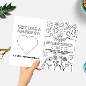 Christian Grandparents Day Printable, Bible Verse Grandparents Craft ...