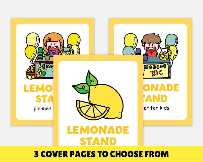 Lemonade Stand Planner, Kids Business Plan, Summer Activities, Young ...