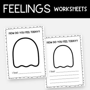 Ghost Feelings Check in Chart, Halloween Emotions SEL Flashcards ...