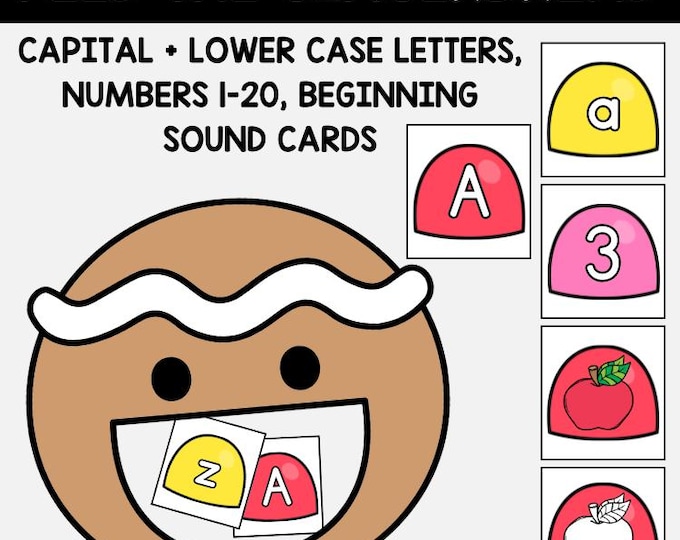 Feed the Gingerbread, Christmas Sensory Bin Cards, Preschool Sensory ...