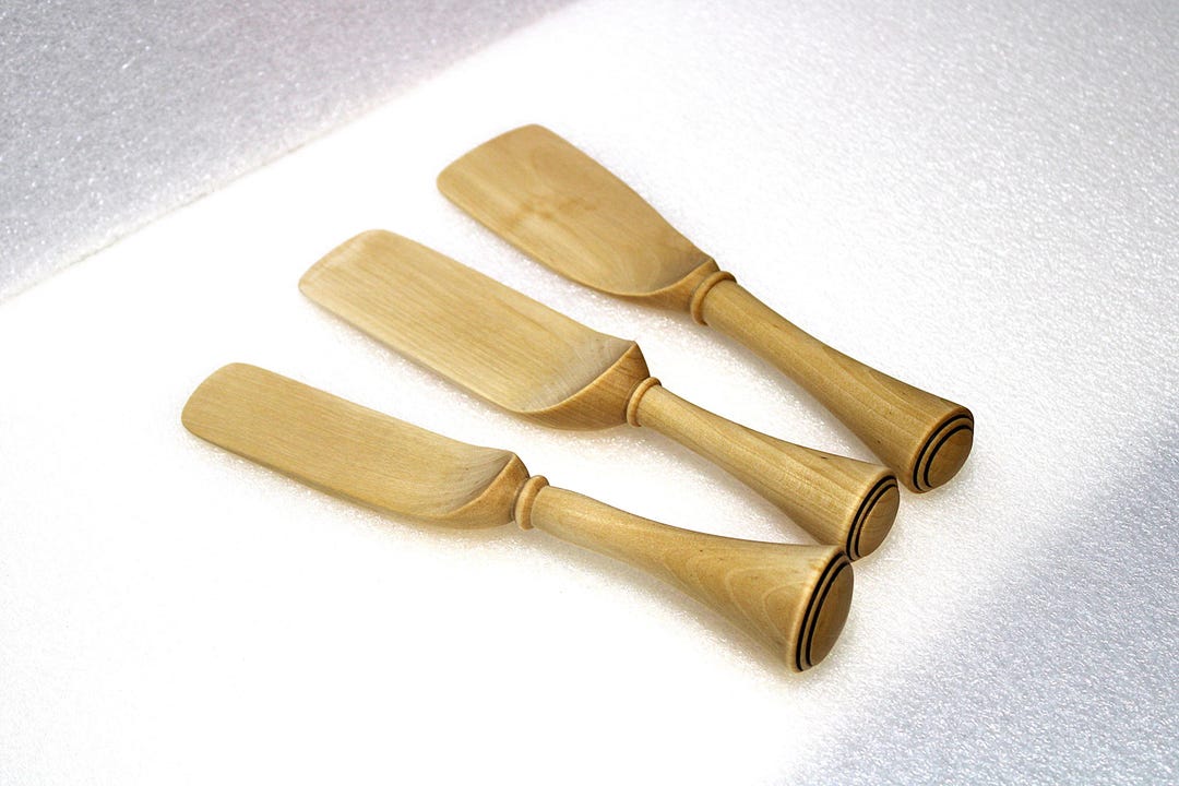 Set of 3 Spatulas From Birch Wood - Unique Wooden Spatulas - Wooden ...