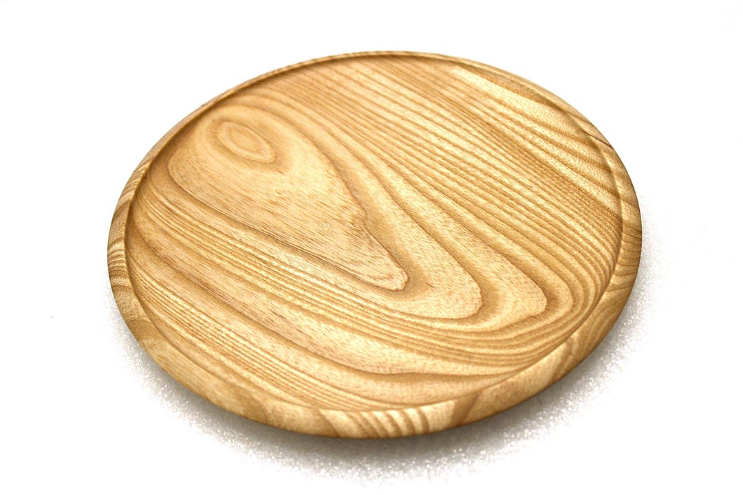 Ash Wood Plate 21x2cm Decorative Wooden Plate Handmade Wooden ...