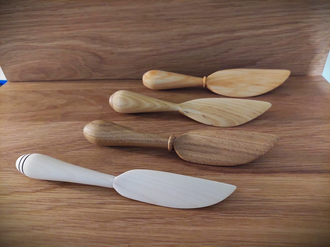 Set of 4 Wooden Butter Knives Wood Knife, Knife Gift Set, Butter Knife ...