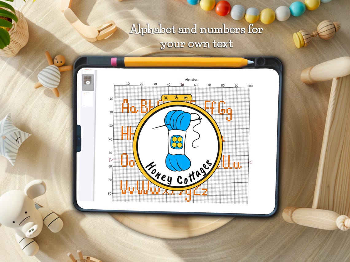 Custom Cross Stitch Pattern, Alphabet Cross Stitch Pattern, Font Cross ...