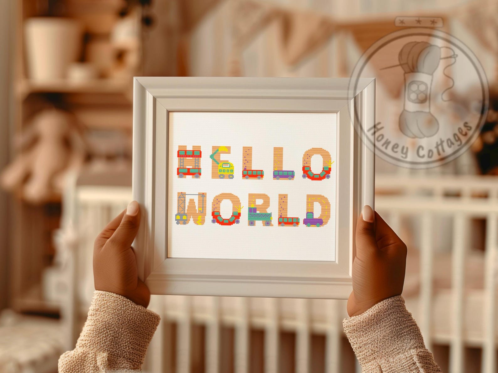 Nursery Cross Stitch, Cars Alphabet Cross Stitch Pattern, Baby Cross ...