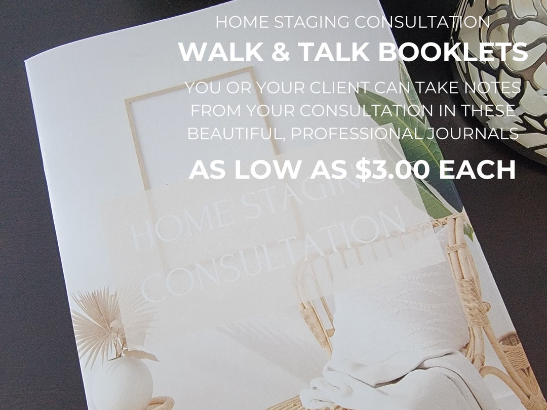 Home Staging Consultation Walk & Talk Stapled Booklet - Etsy
