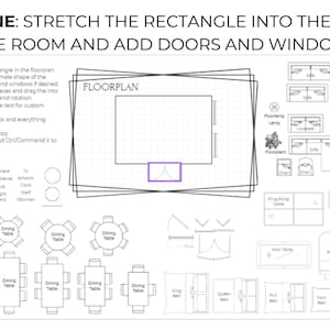 Quick and Easy Floorplan Canva Template - Etsy