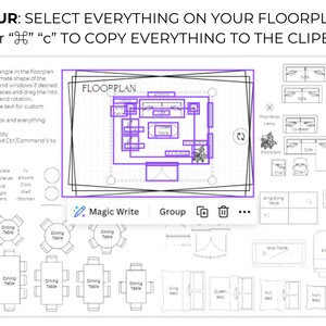 Quick and Easy Floorplan Canva Template - Etsy
