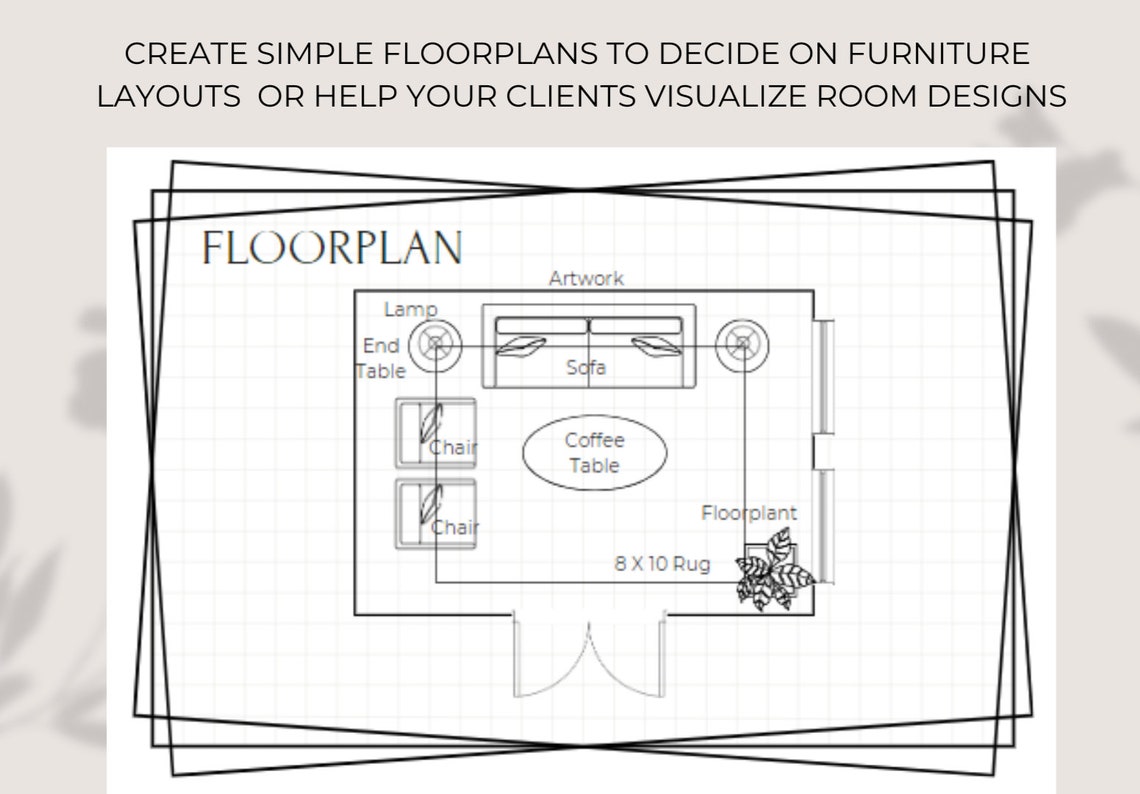 Quick and Easy Floorplan Canva Template - Etsy
