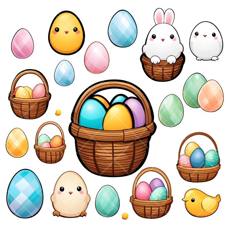 Easter Clipart Cute Easter Bunny Clipart Happy Easter Clipart Easter ...
