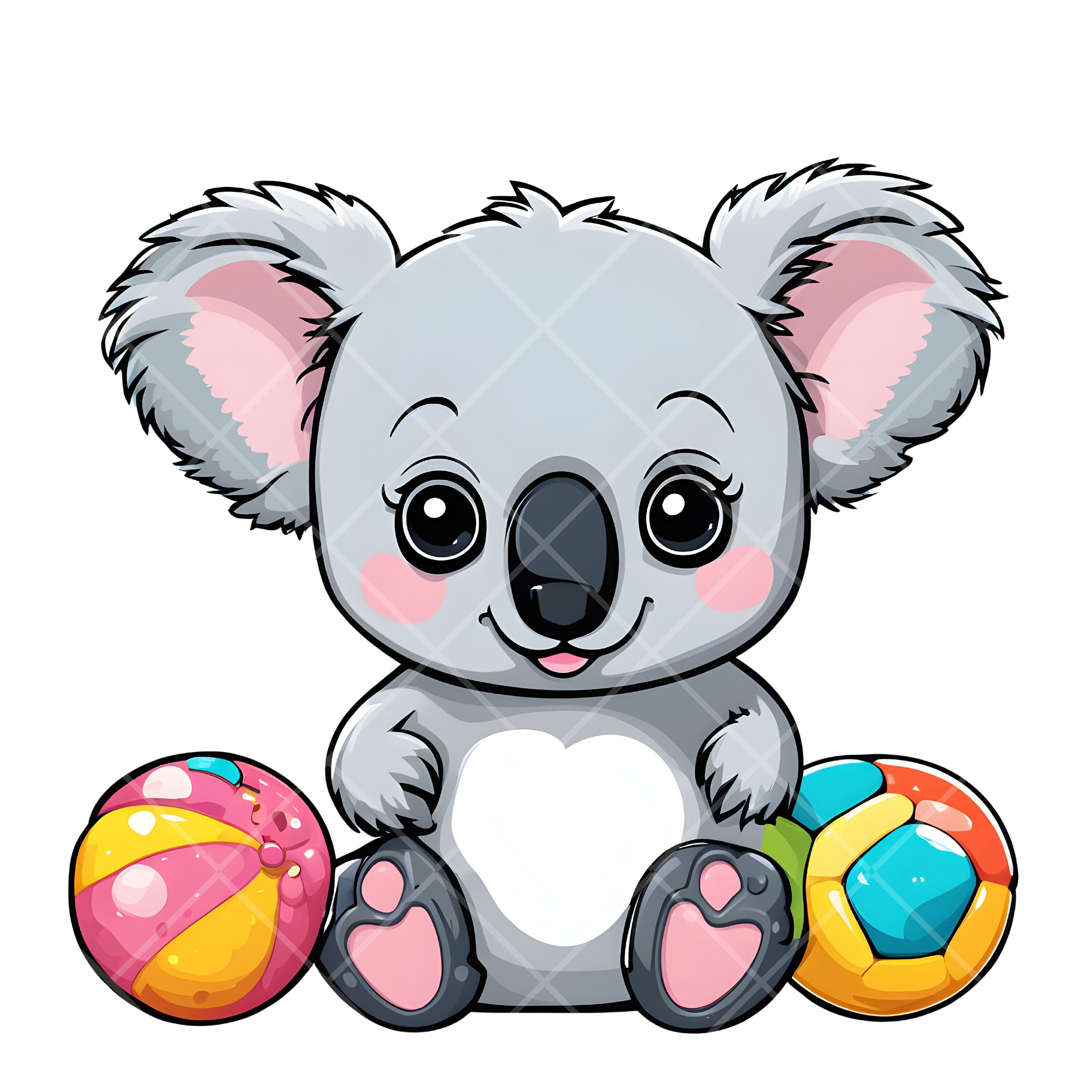 Baby Koala Clipart Baby Shower Clipart Nursery Decor Clipart Animal ...