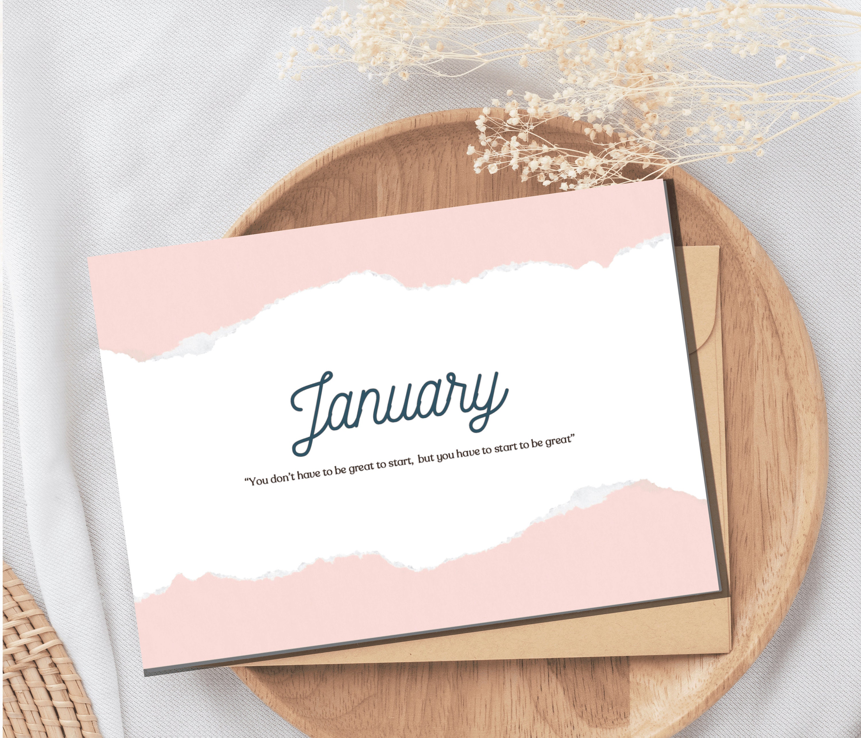 Printable Fancy Calendar 2024 With Monthly Planner. Gift for Her ...