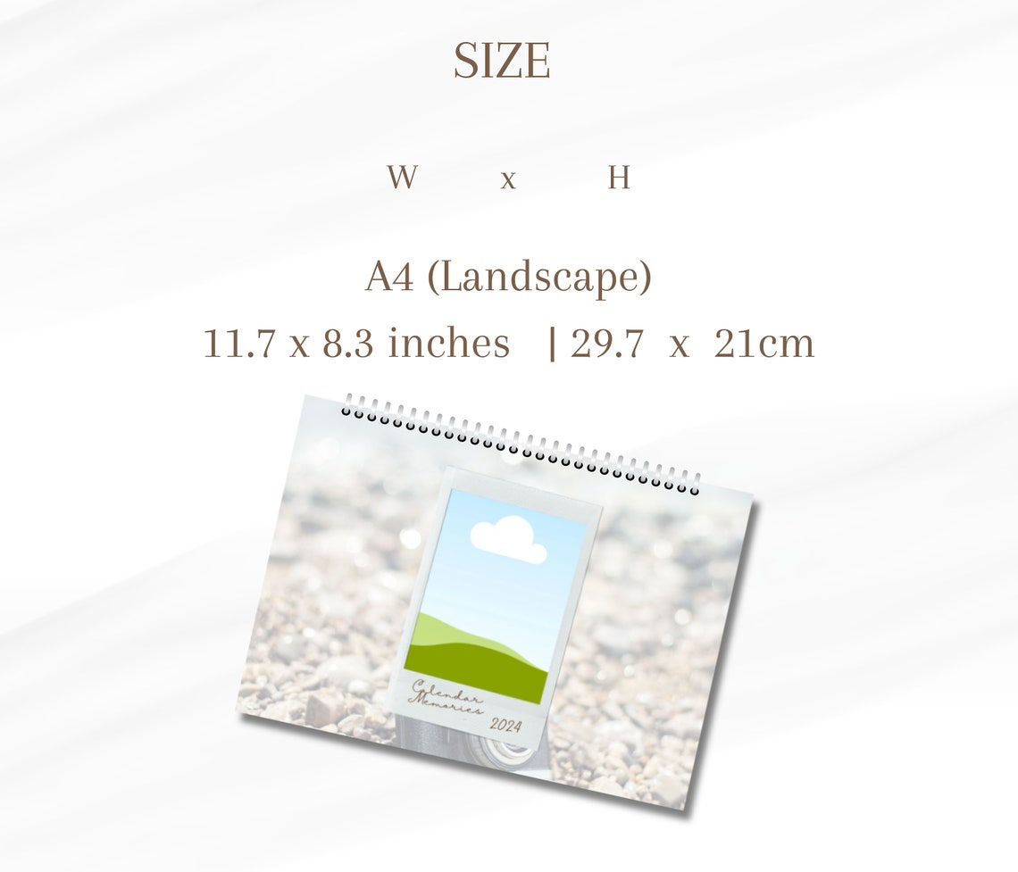 Custom Printable Calendar Memories 2024 Using Canva Template & - Etsy