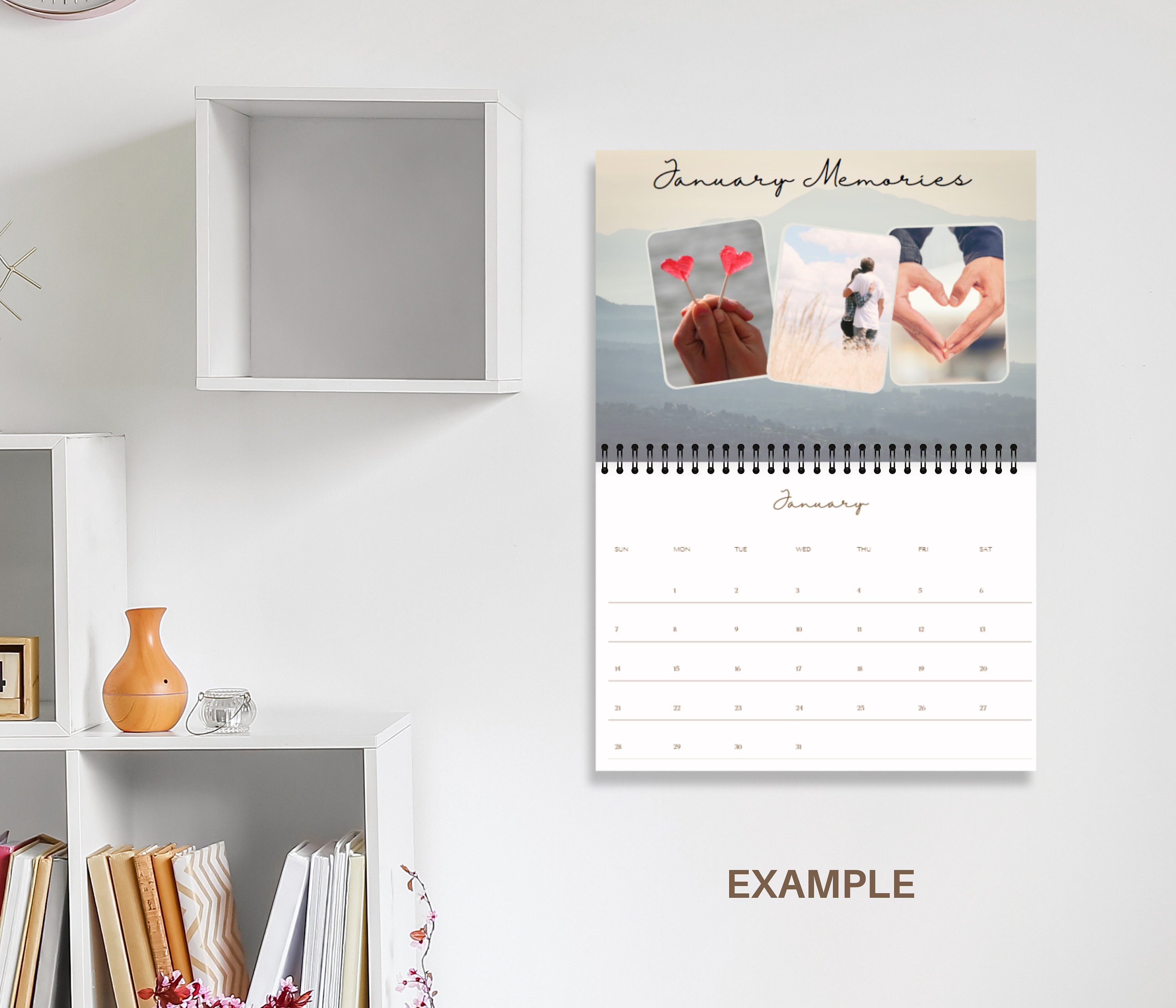 Custom Printable Calendar Memories 2024 Using Canva Template & - Etsy