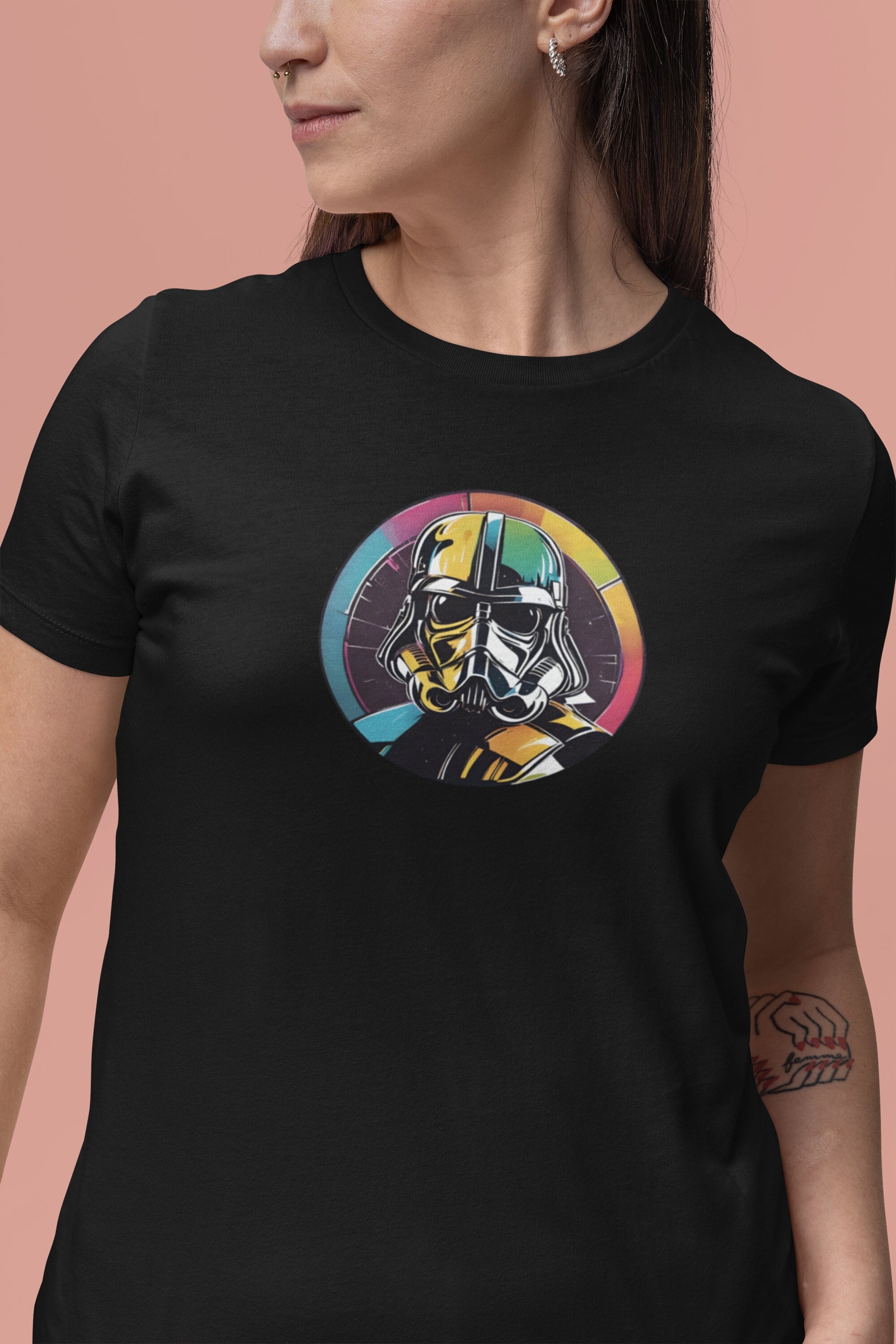 Rainbow Stormtrooper Logo T-shirt - Galactic Pride Tee - Etsy