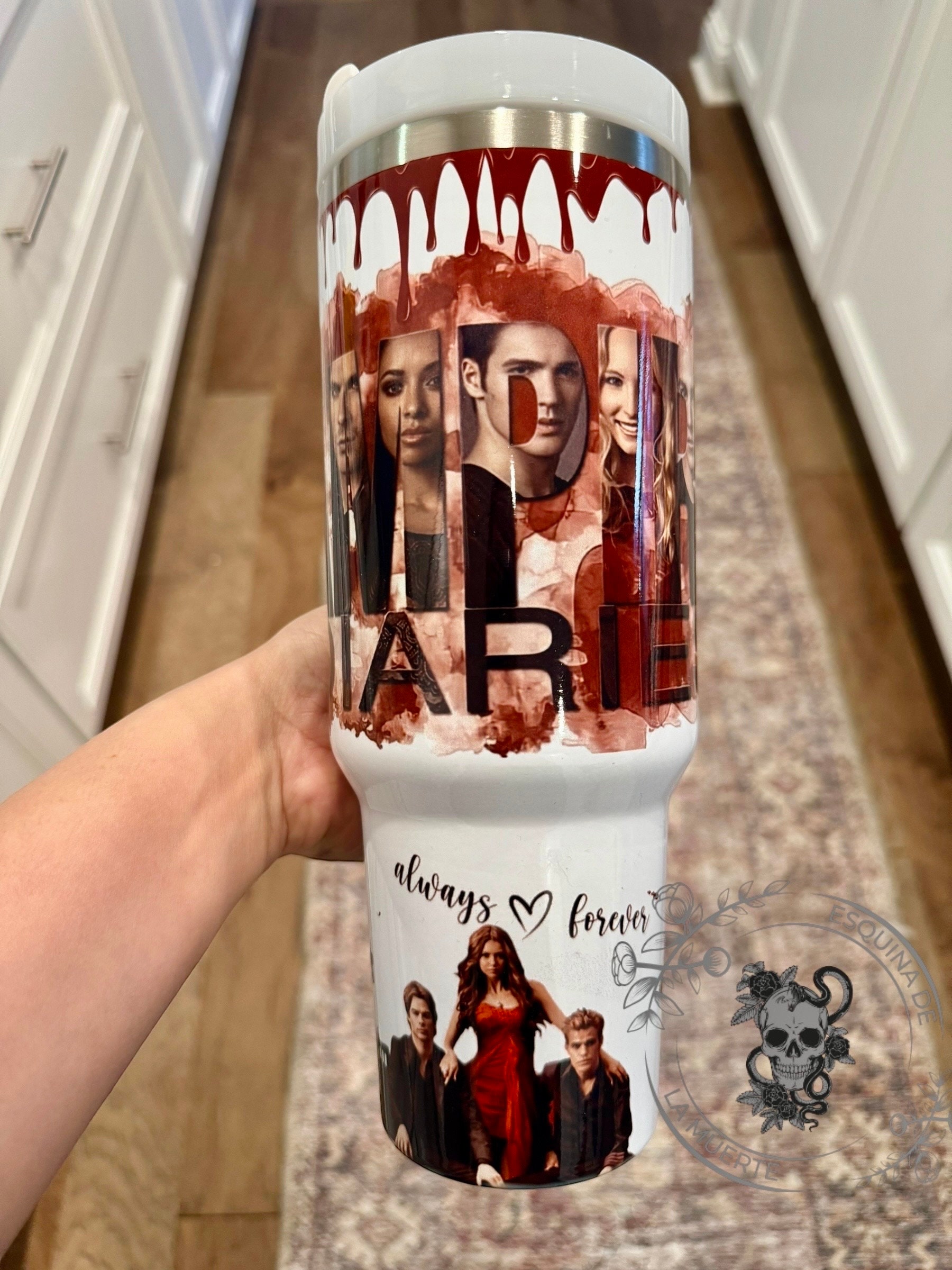 TVD Vampire Lover Diaries Horror Film gift for TVD Fan Stainless Steel ...