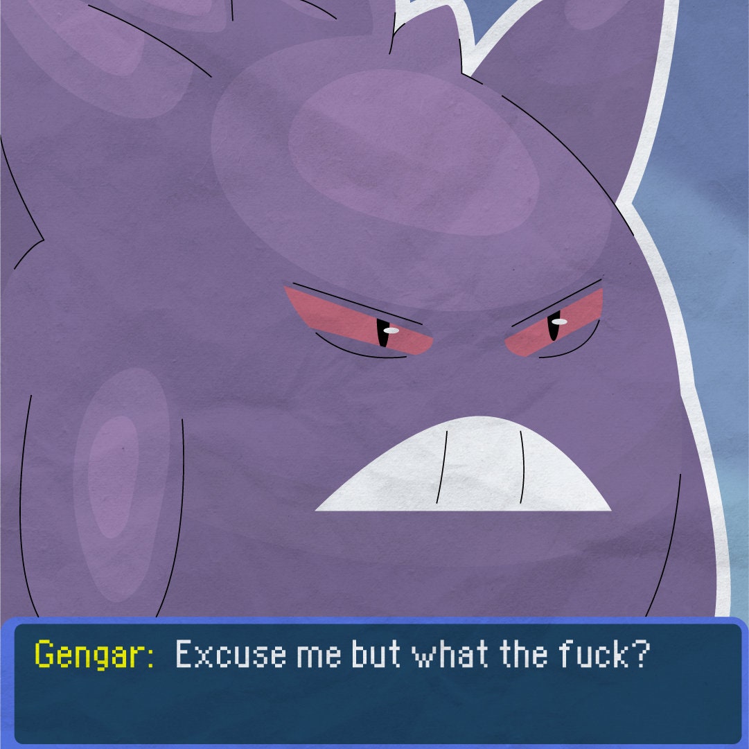 Gengar Pokemon Mystery Dungeon Poster - Etsy