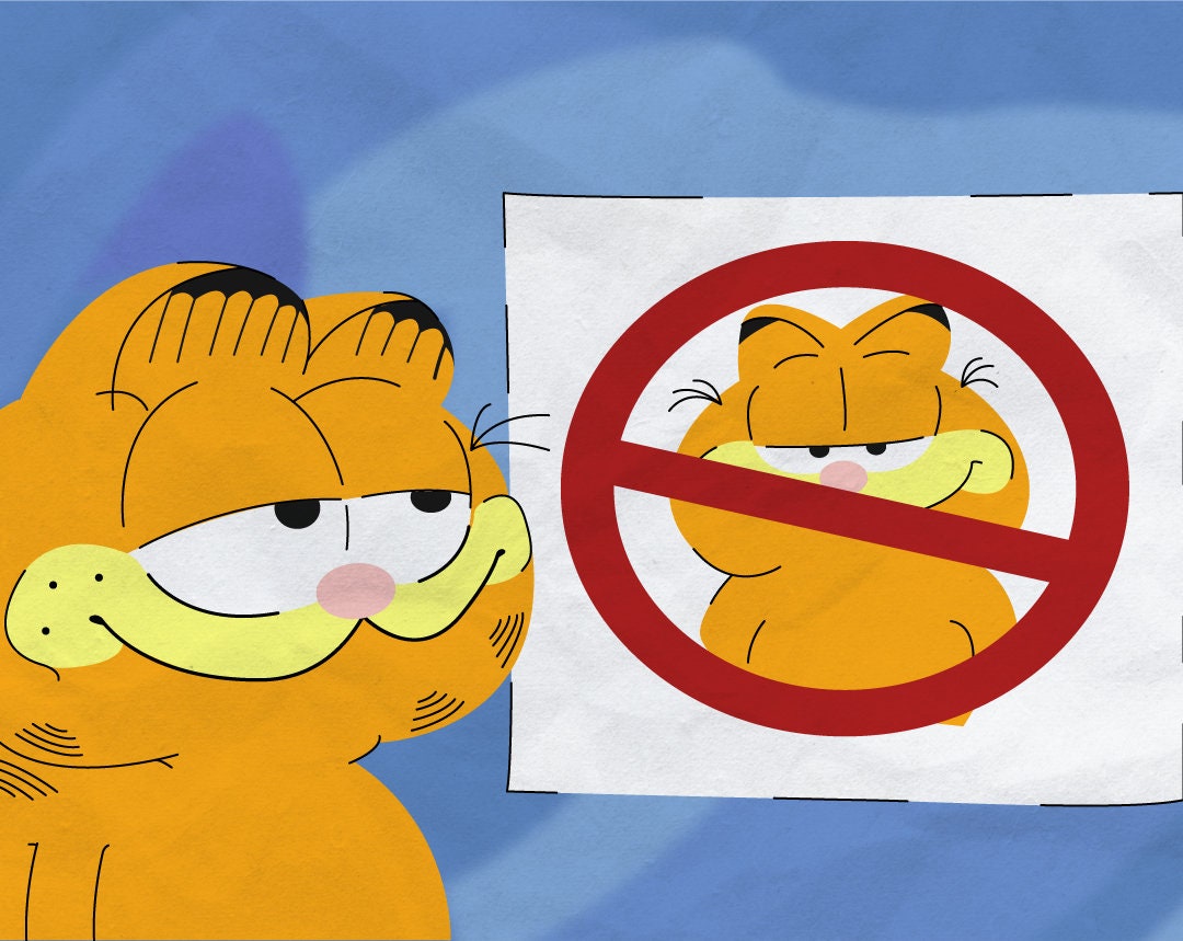 Garfield Banned Garfield Poster - Etsy
