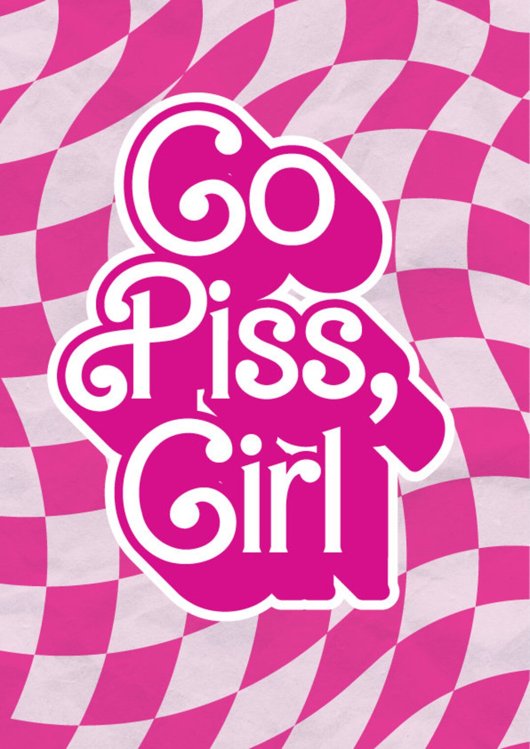 Go Piss Girl Barbie Print - Etsy
