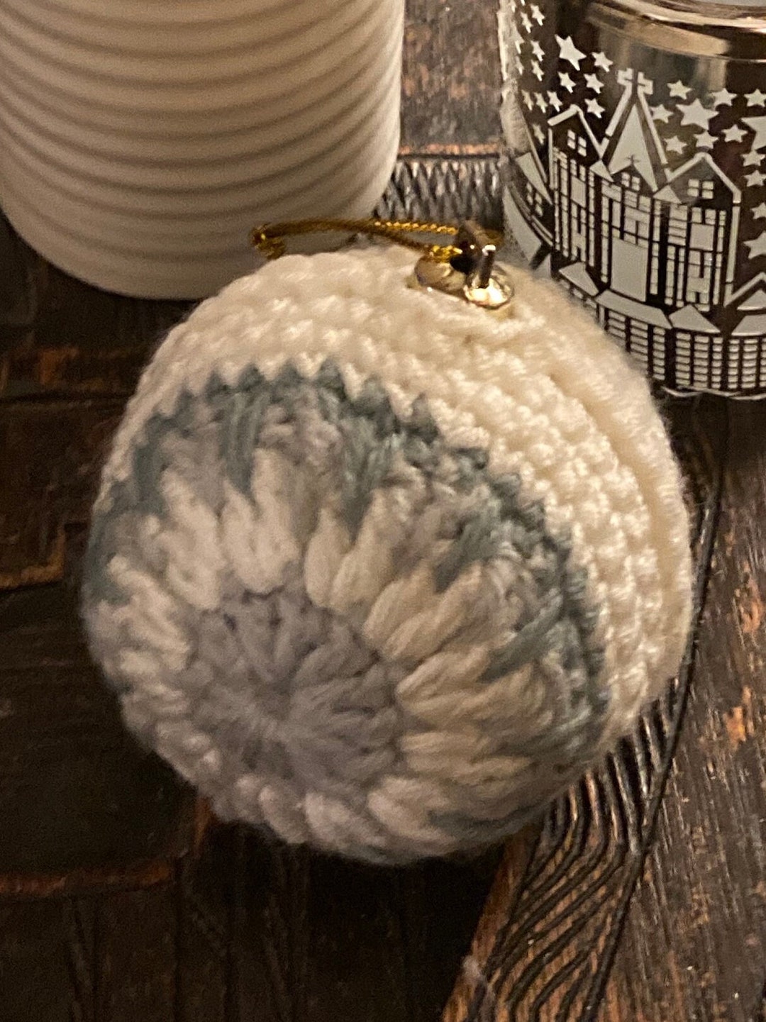 Scandi Crochet Christmas Bauble - Etsy