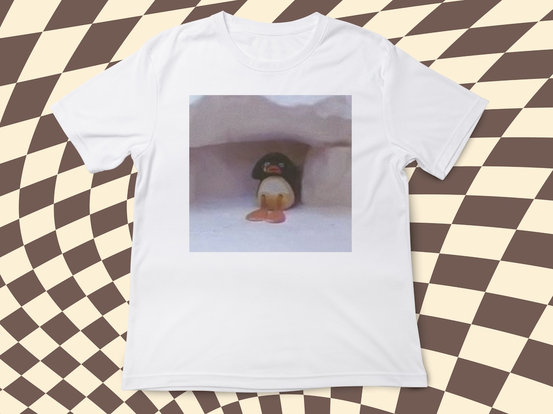 Pingu Crying Meme Shirt Funny Shirt Ironic Shirt Funny Tee Weird Shirt ...