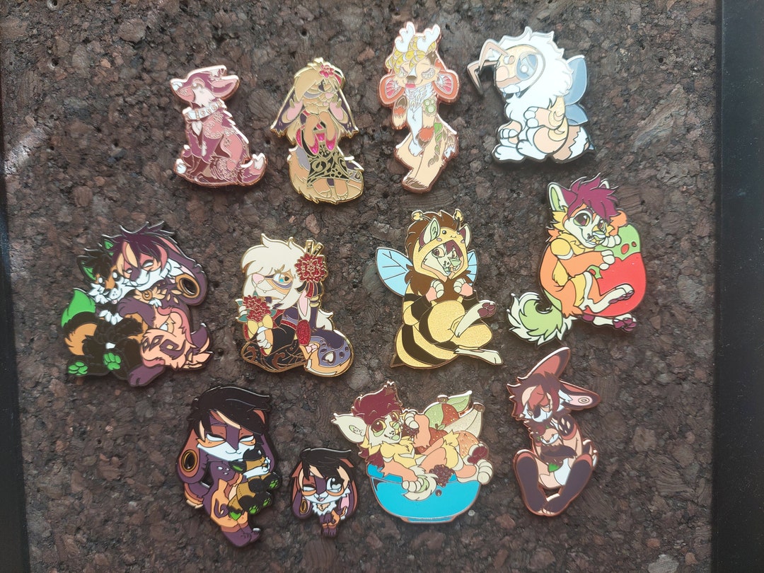 Animal Pins Gifts for Animal Lovers Furry Artist Fursona Lapels - Etsy