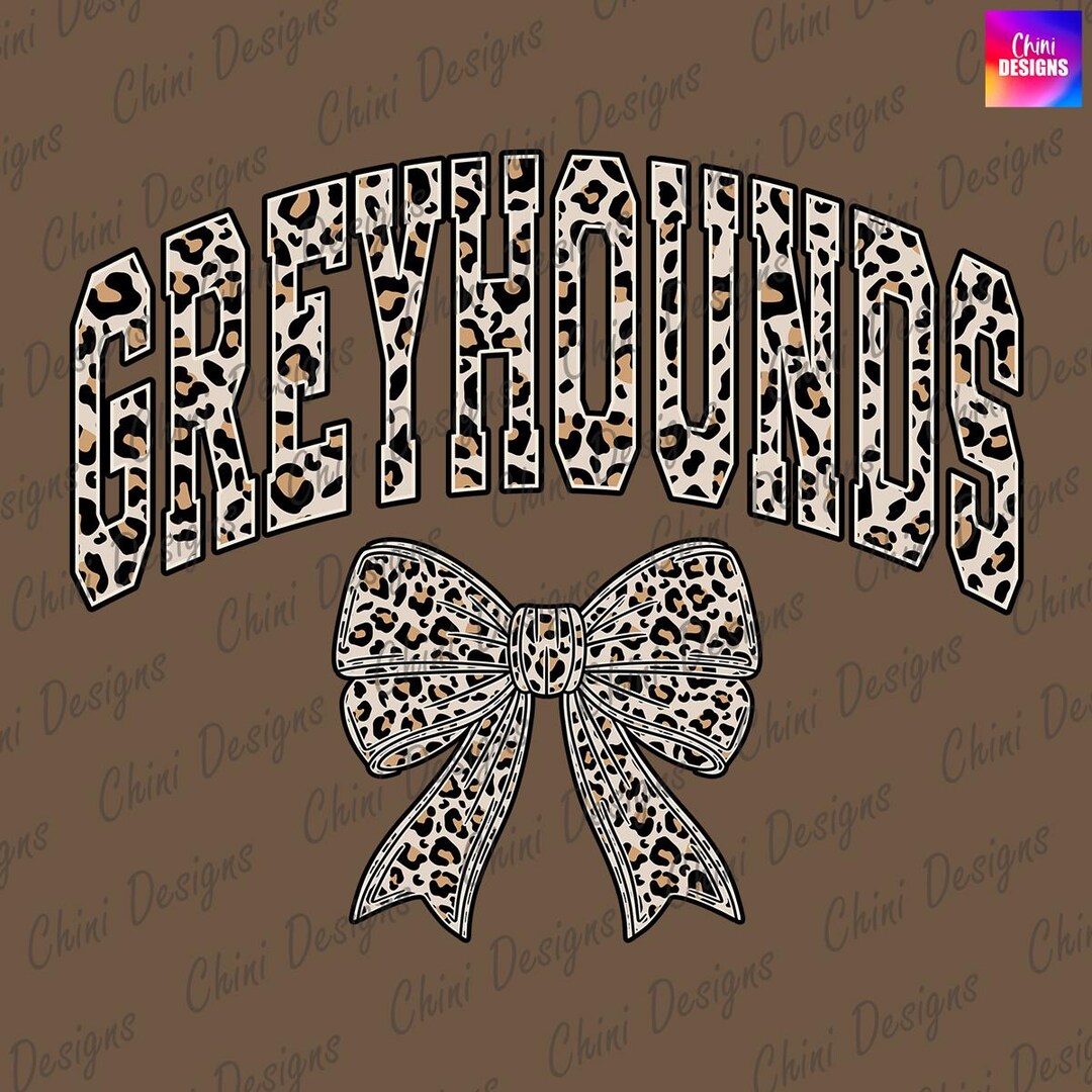 Leopard Greyhounds PNG, School Team Mascot Greyhounds Design, Cheetah ...