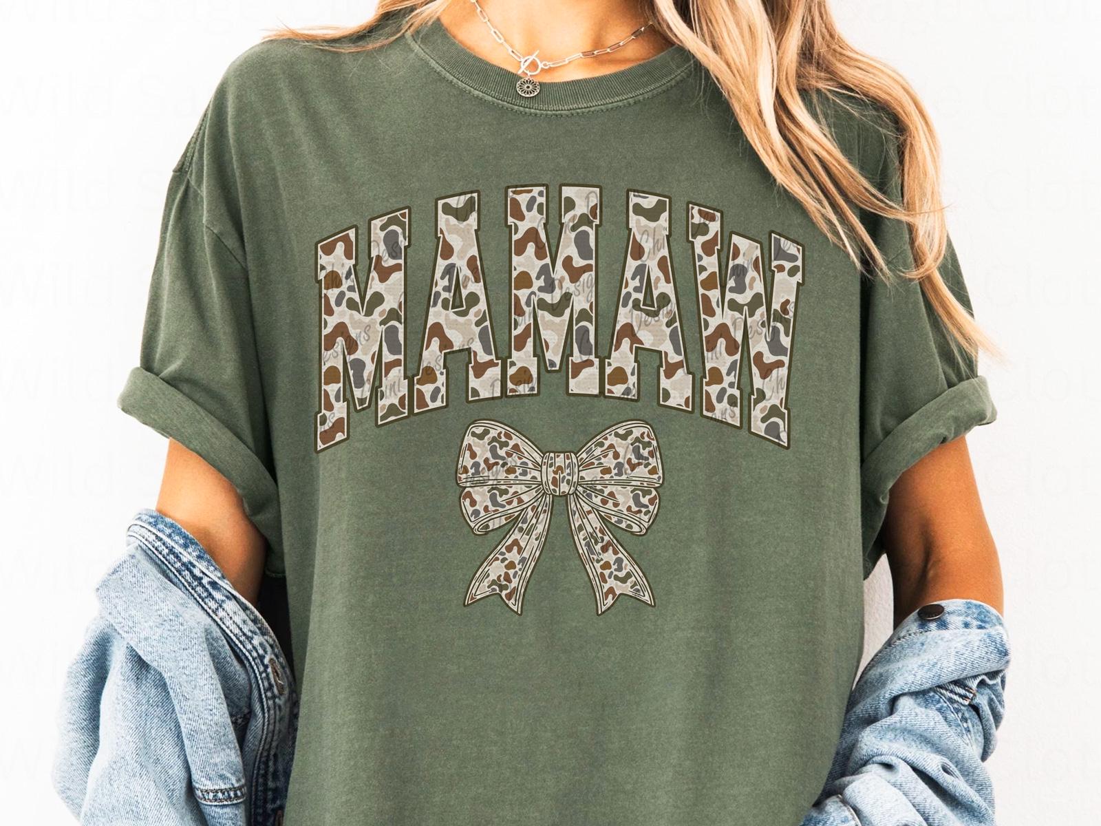 Camo Mamaw PNG, Retro Camouflage Mamaw Design, Vintage Hunting Mamaw ...