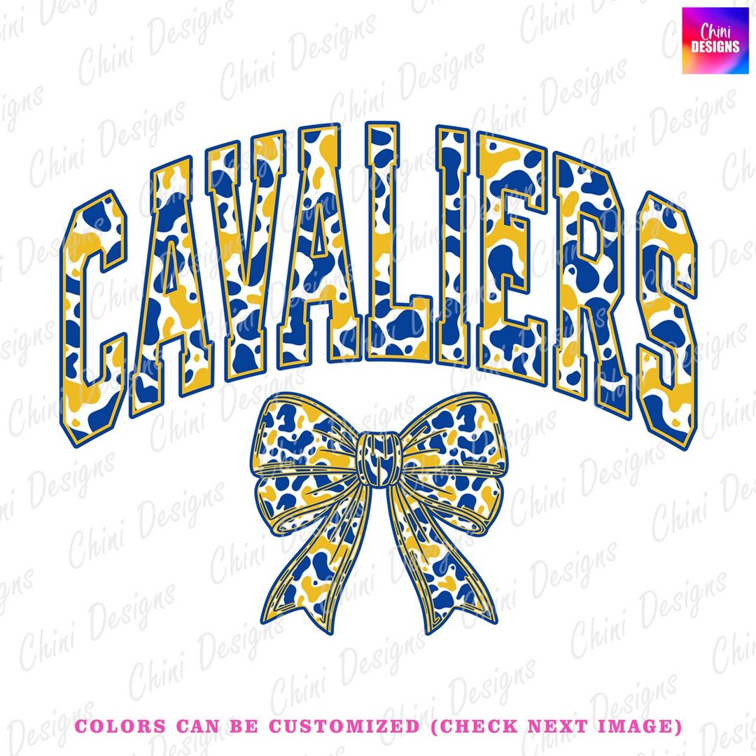 Camo Cavaliers PNG, Blue Yellow Sports Team Mascot, Camouflage ...