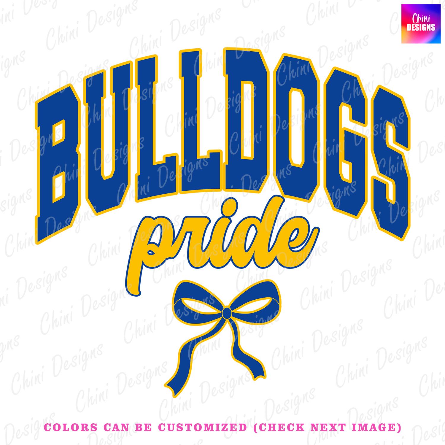 Bulldogs PNG, Varsity Sports Team Mascot, Royal Blue Yellow Bulldogs ...