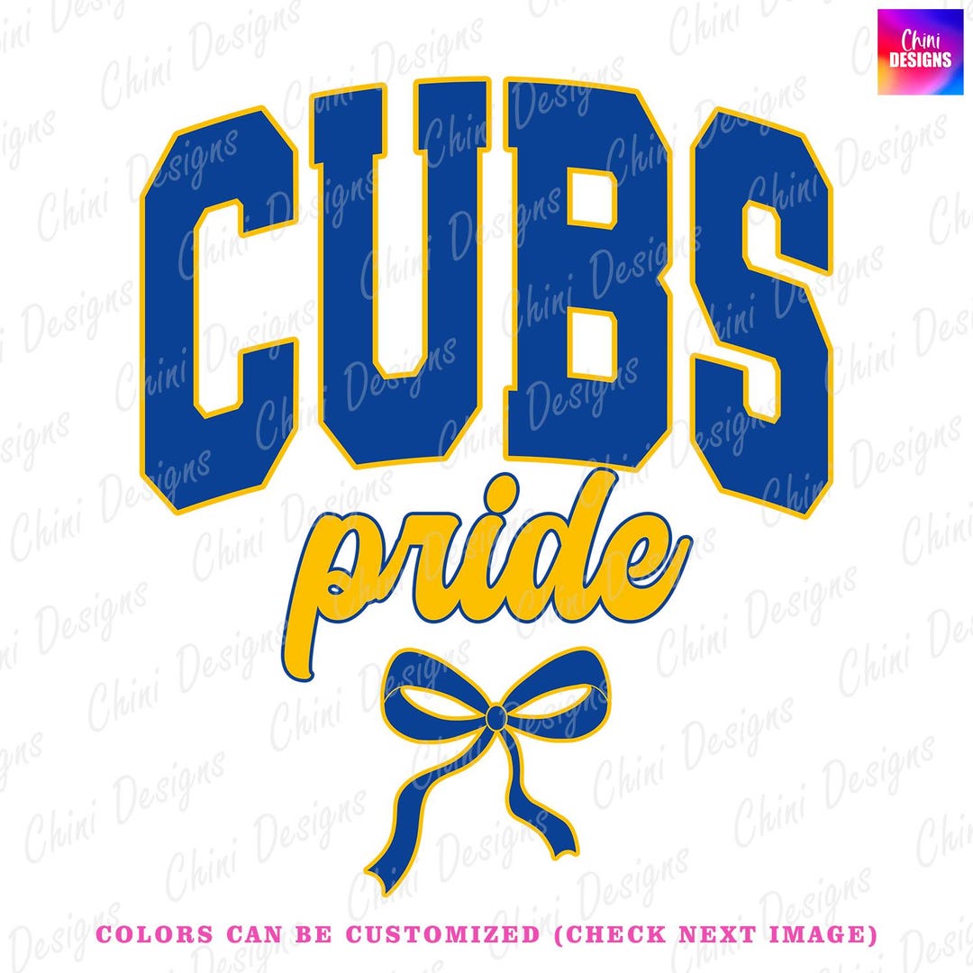 Cubs PNG, Varsity Sports Team Mascot, Royal Blue Yellow Cubs Pride Game ...