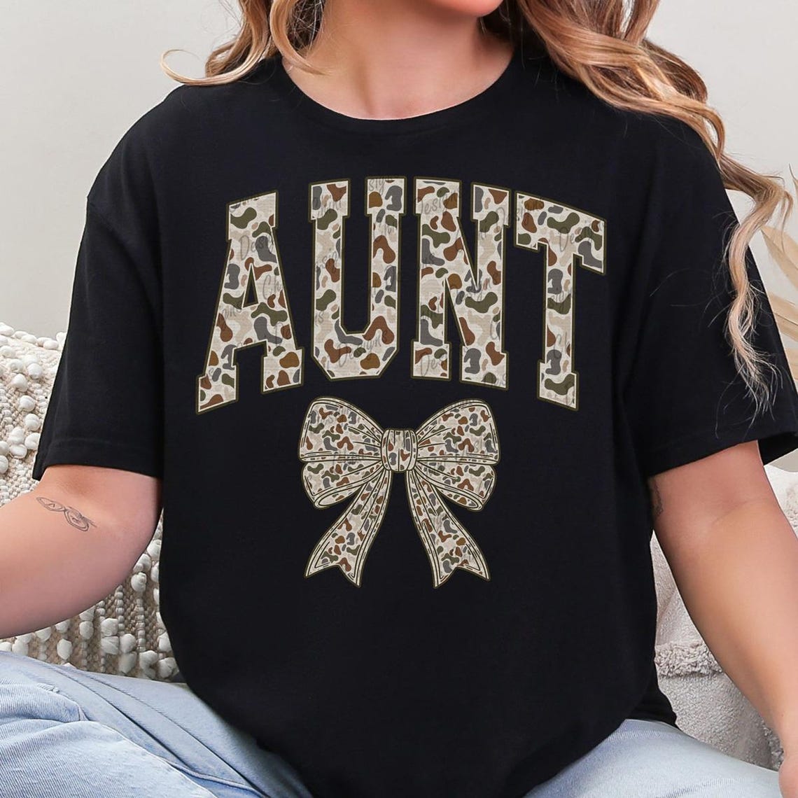 Camo Aunt PNG, Retro Camouflage Aunt Design, Vintage Hunting Aunt Retro ...