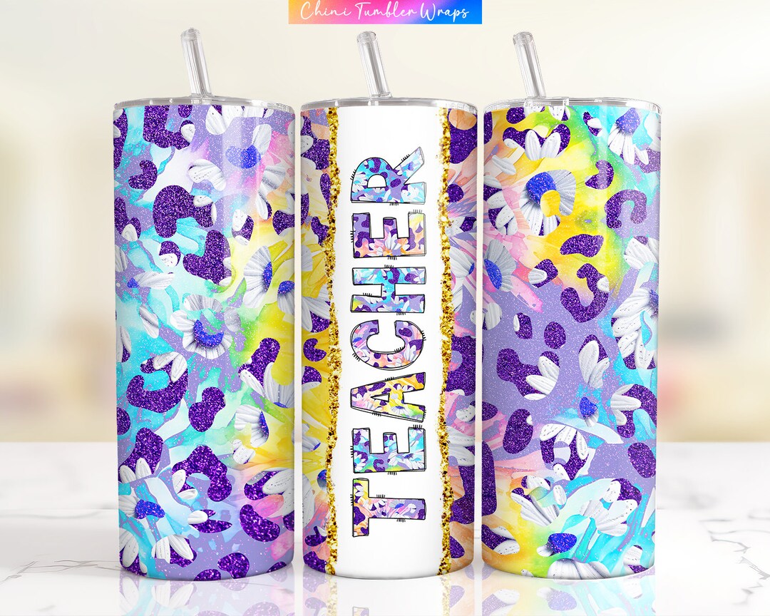 Gepard Print Lehrer Becher PNG, 20 Unzen Skinny Becher Sublimation ...