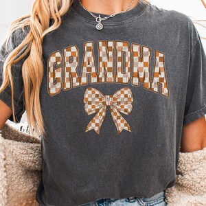Retro Fall Grandma PNG, Autumn Checkered Grandma Design, Retro Autumn ...
