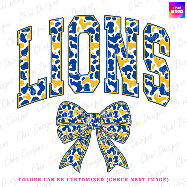 Camo Lions PNG, Blue Yellow Sports Team Mascot, Camouflage Lions Game ...