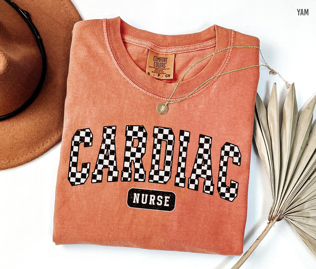 Comfort Colors© Cardiac Nurse Shirt, Cardiovascular Unit T-shirt ...