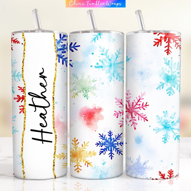 Snowflake Tumbler - Etsy