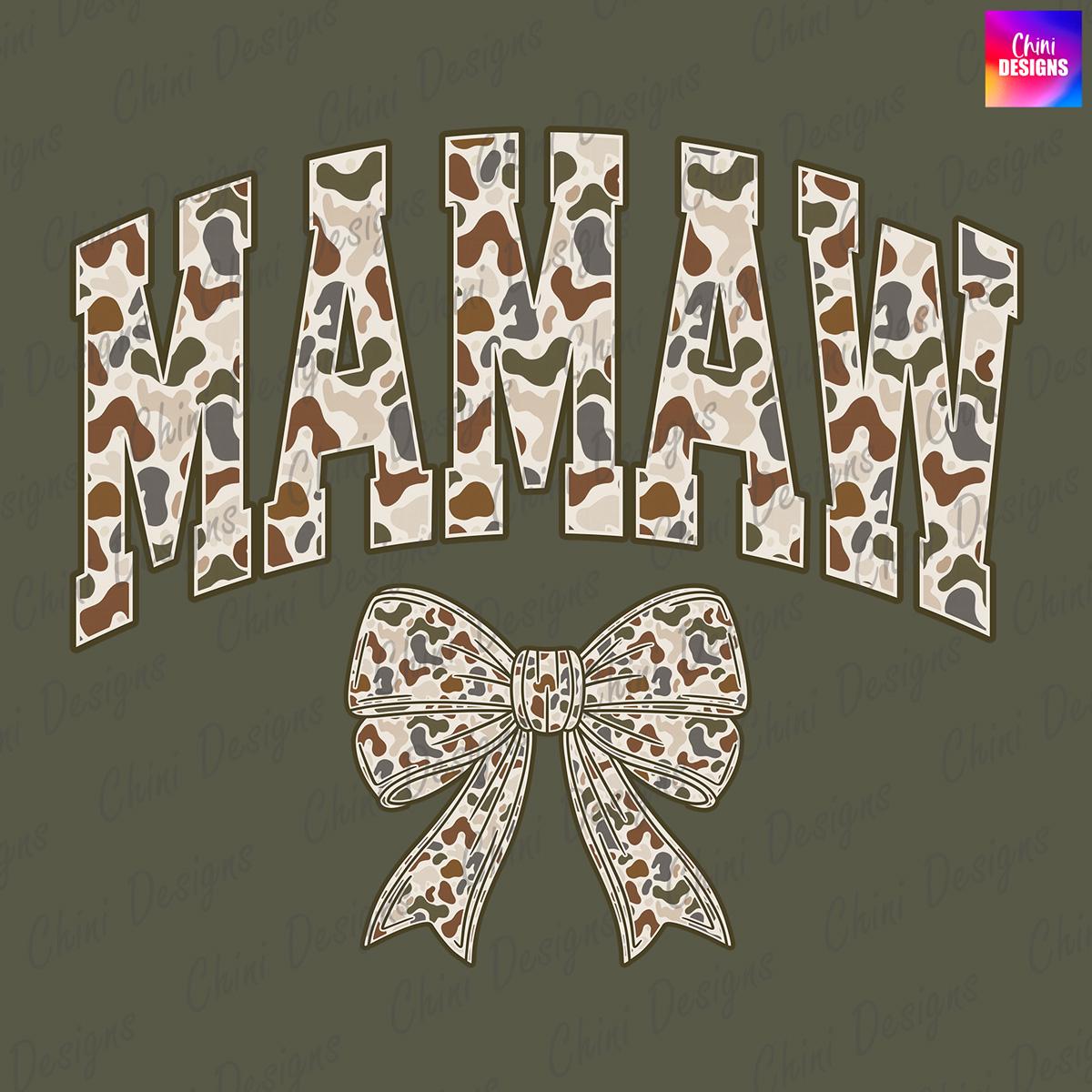 Camo Mamaw PNG, Retro Camouflage Mamaw Design, Vintage Hunting Mamaw ...