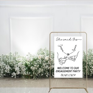 Engagement Party Sign, Poster, Engagement Party Decoration ...