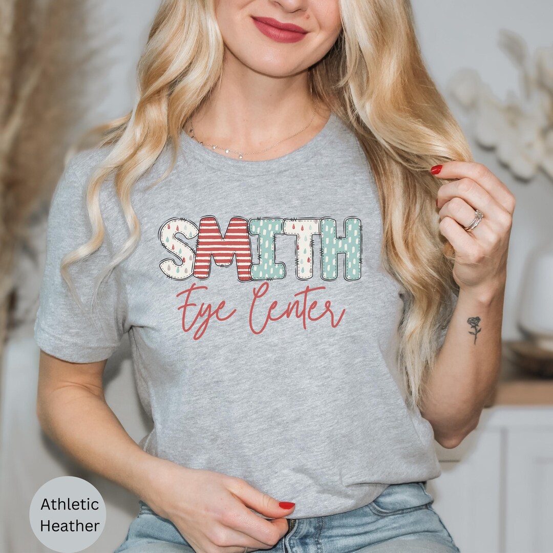 Personalized Ophthalmology Office Staff T Shirt, Optometry Clinic T ...