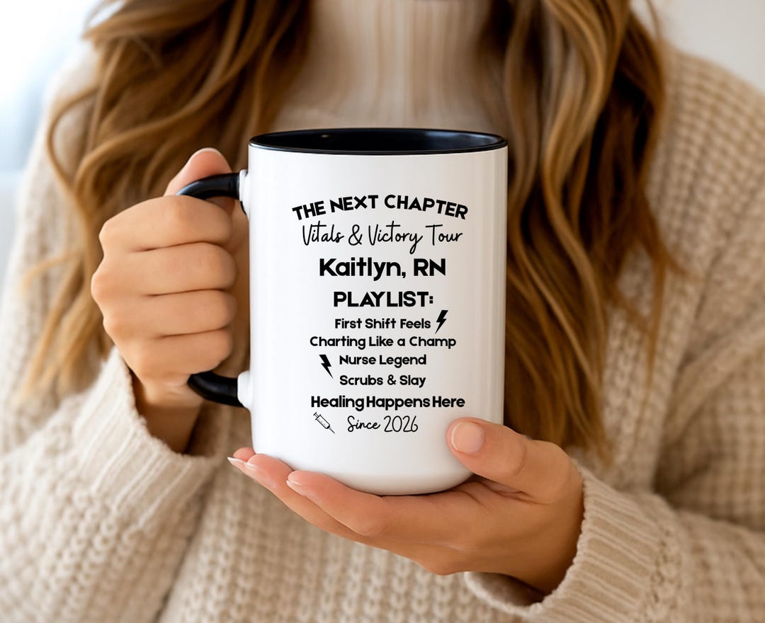 Custom Nurse Graduation Gift, New Chapter Career Coffee Mug ...