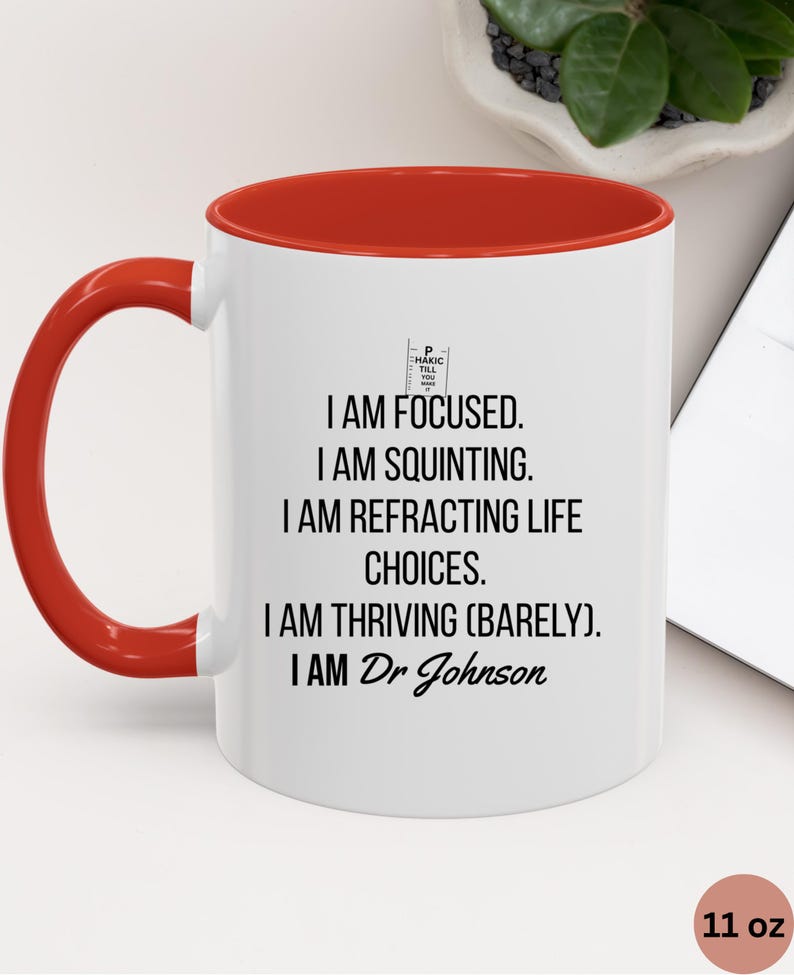 Personalized Ophthalmologist Mug With Name, Funny Optometrist Gift ...