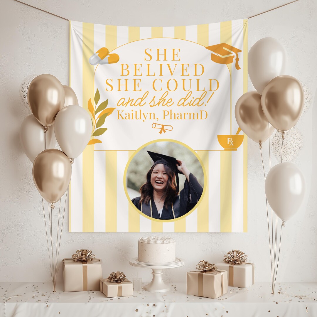 Pharmacy Graduation Banner, Pharmd Grad Party Decor, Future Pharmacist ...