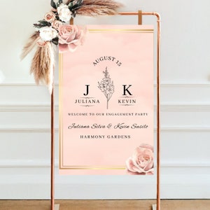 Engagement Party Sign, Poster, Engagement Party Decoration ...